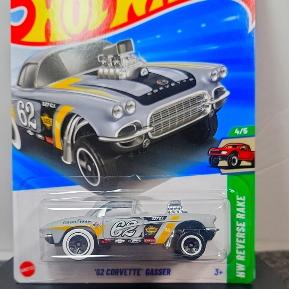 Hot Wheels | Toys | New Hot Wheels 62 Corvette Gasser 225 Hw Reverse ...
